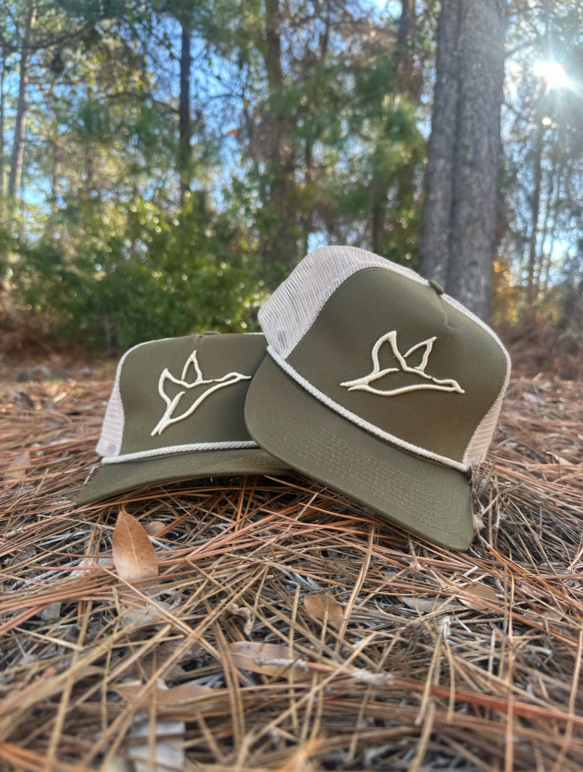 Green/Khaki Rope Hat – Combat Waterfowl